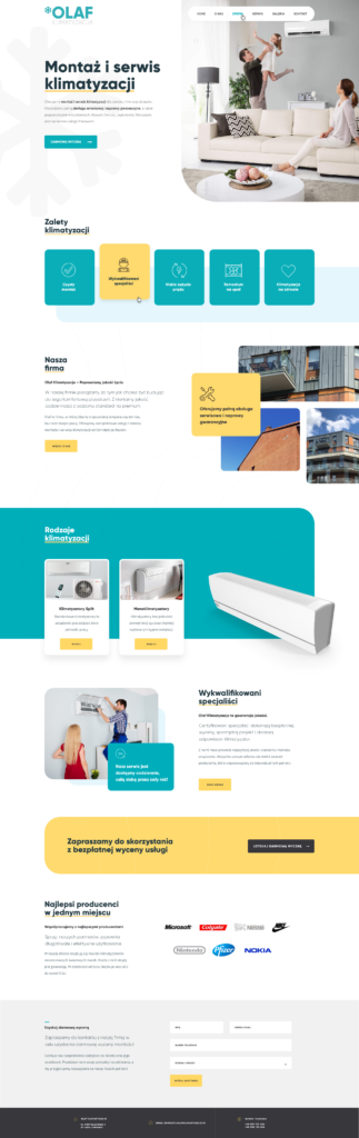 OLAF KLIMATYZACJE - Apollo Web Studio
